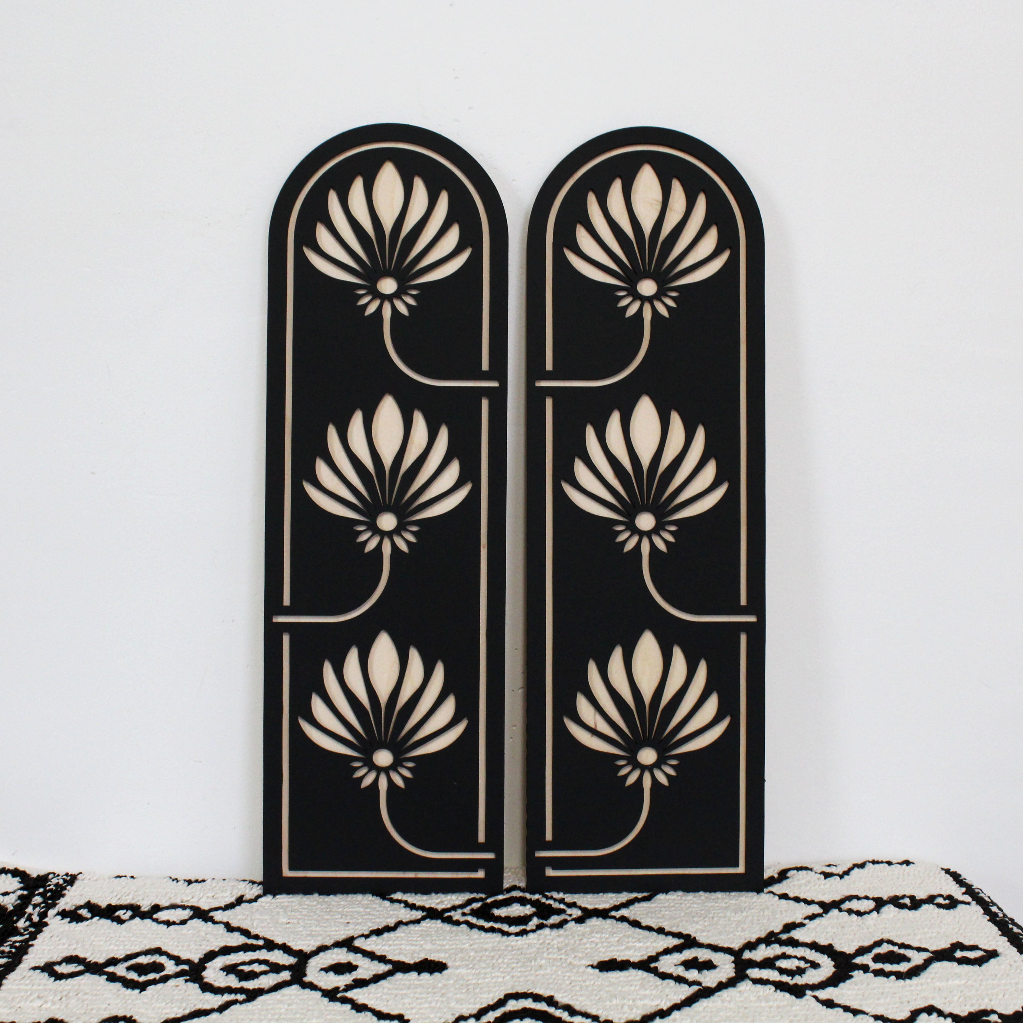 Bloomin' Lotuses Wooden Arch Panels – Rebel Gypsy