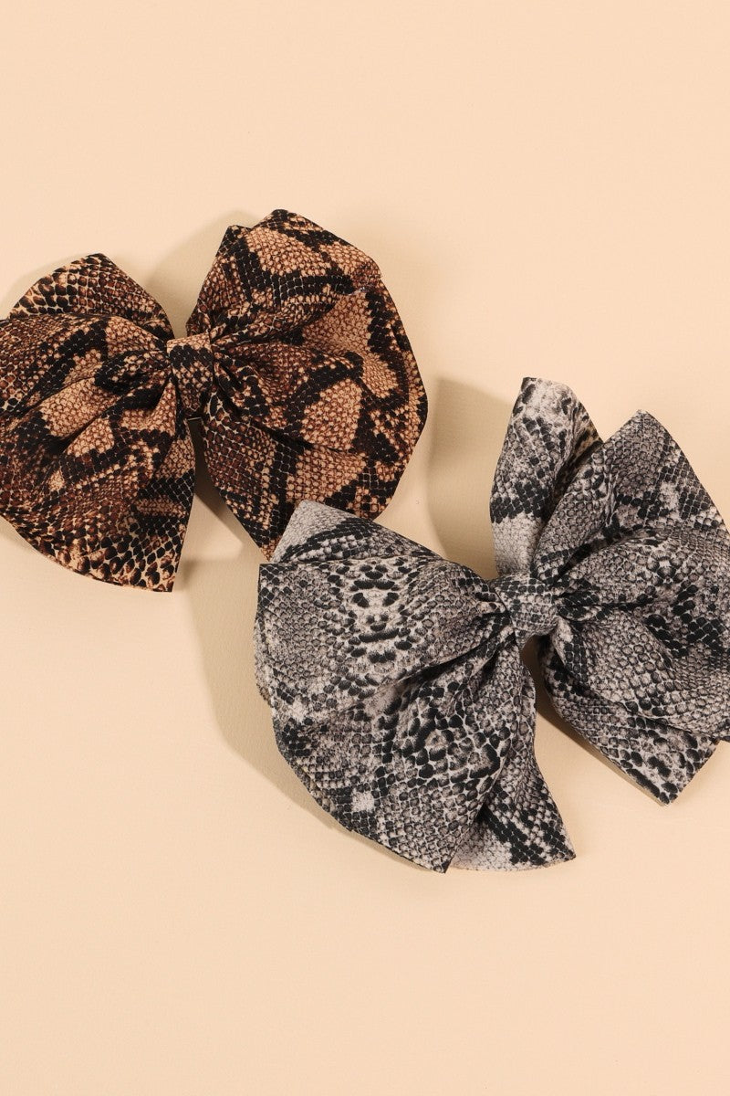 Snakes In The Grass Hair Bow – Rebel Gypsy