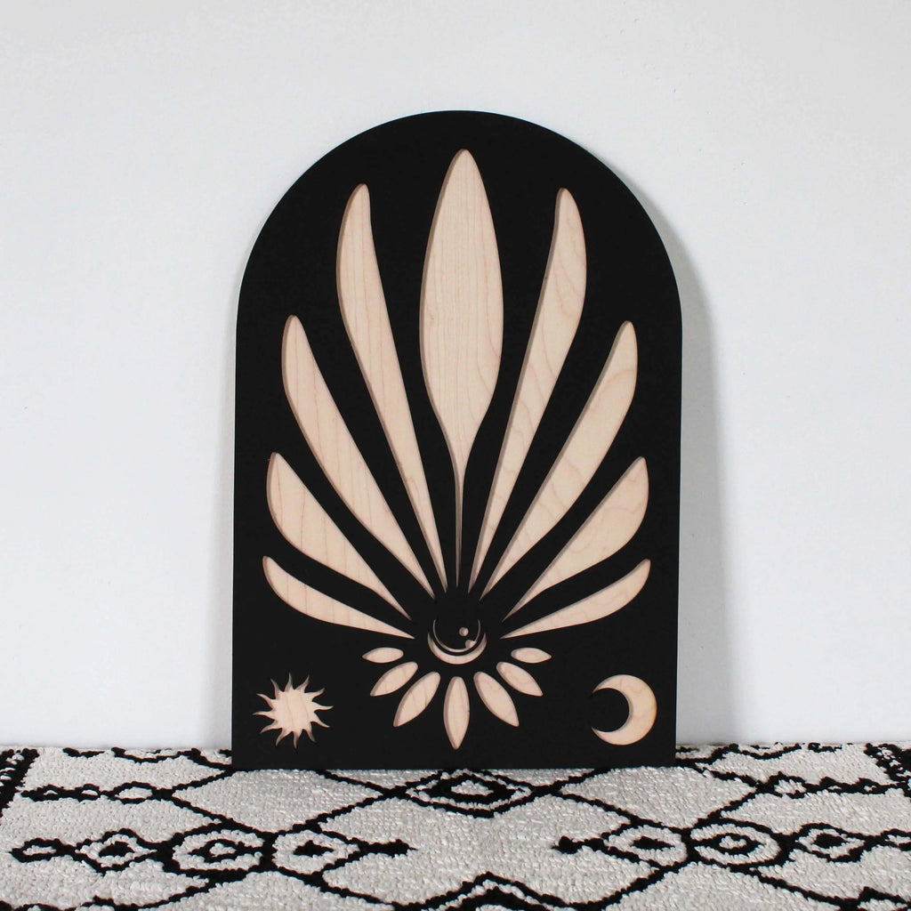 Eye Of The Lotus Wooden Arch Sign – Rebel Gypsy