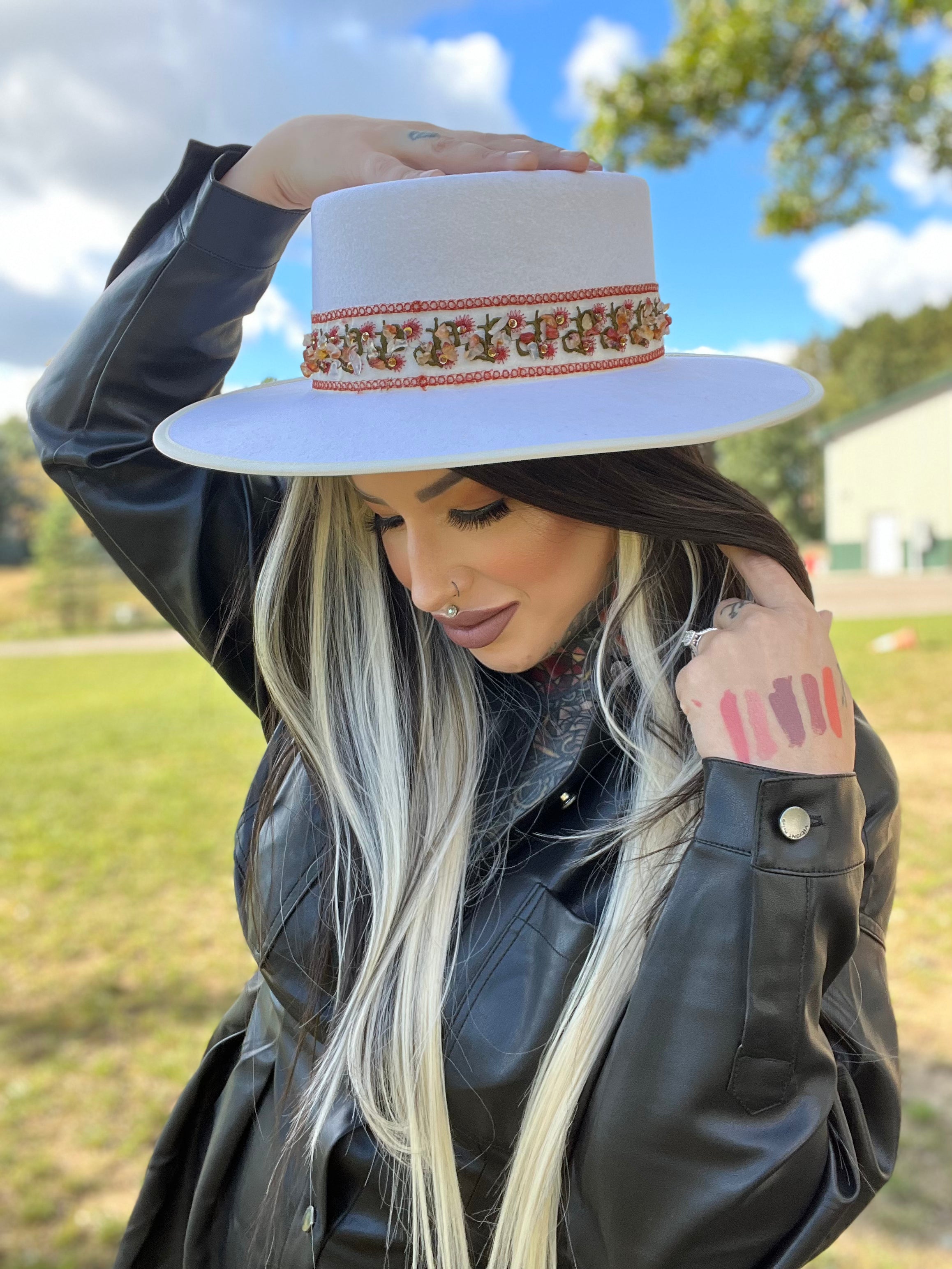 Lotus Flower Bomb Gambler Hat – Rebel Gypsy